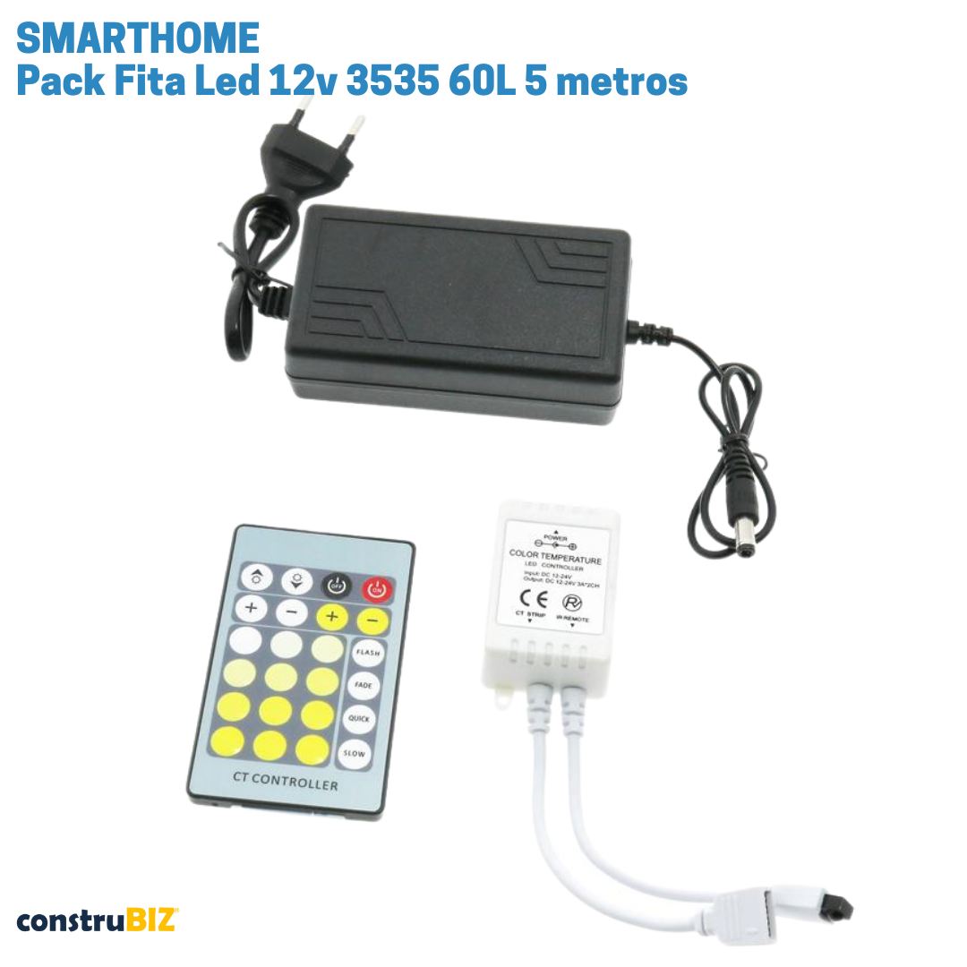 ILUMINAÇÃO | Fila Led Digital RGB de 3 metros | CONSTRUBIZ